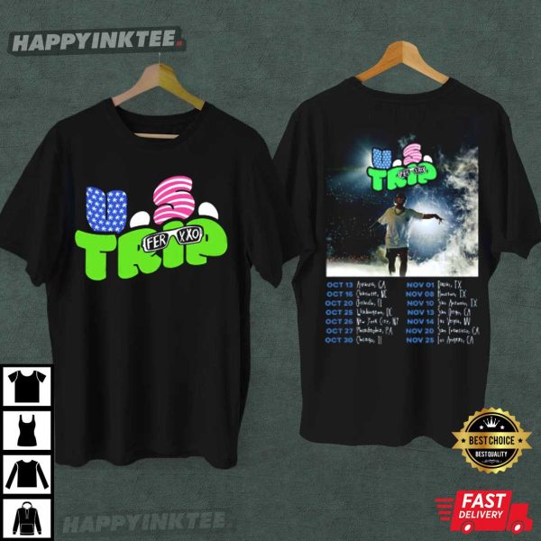 double-sided t-shirt Ideal for music events, Feid Graphic Tour Merch ...