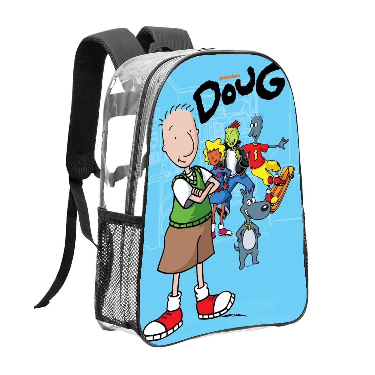 doug funnie Pattern Transparent Backpack Lightweight And fashionable ...