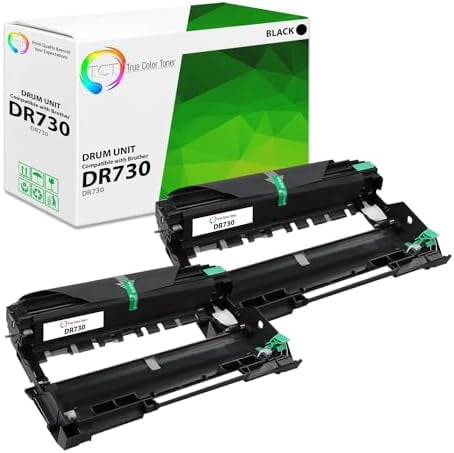 dr730 drum unit 2 pack - premium compatible replacement for brother dr ...