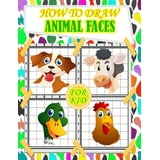 how to draw animal faces for kids: fun and cute animals faces drawing ...