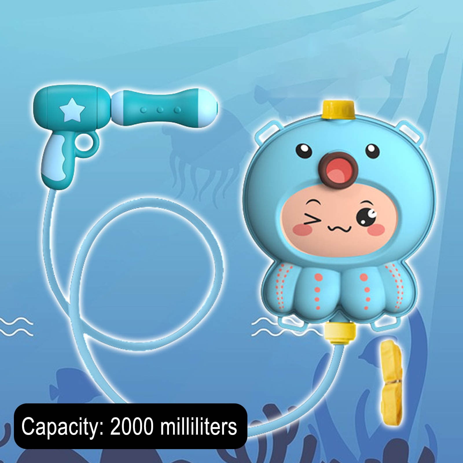 dreamlascar Water Gun Backpack Water Blaster for Kids -Water Shooter ...