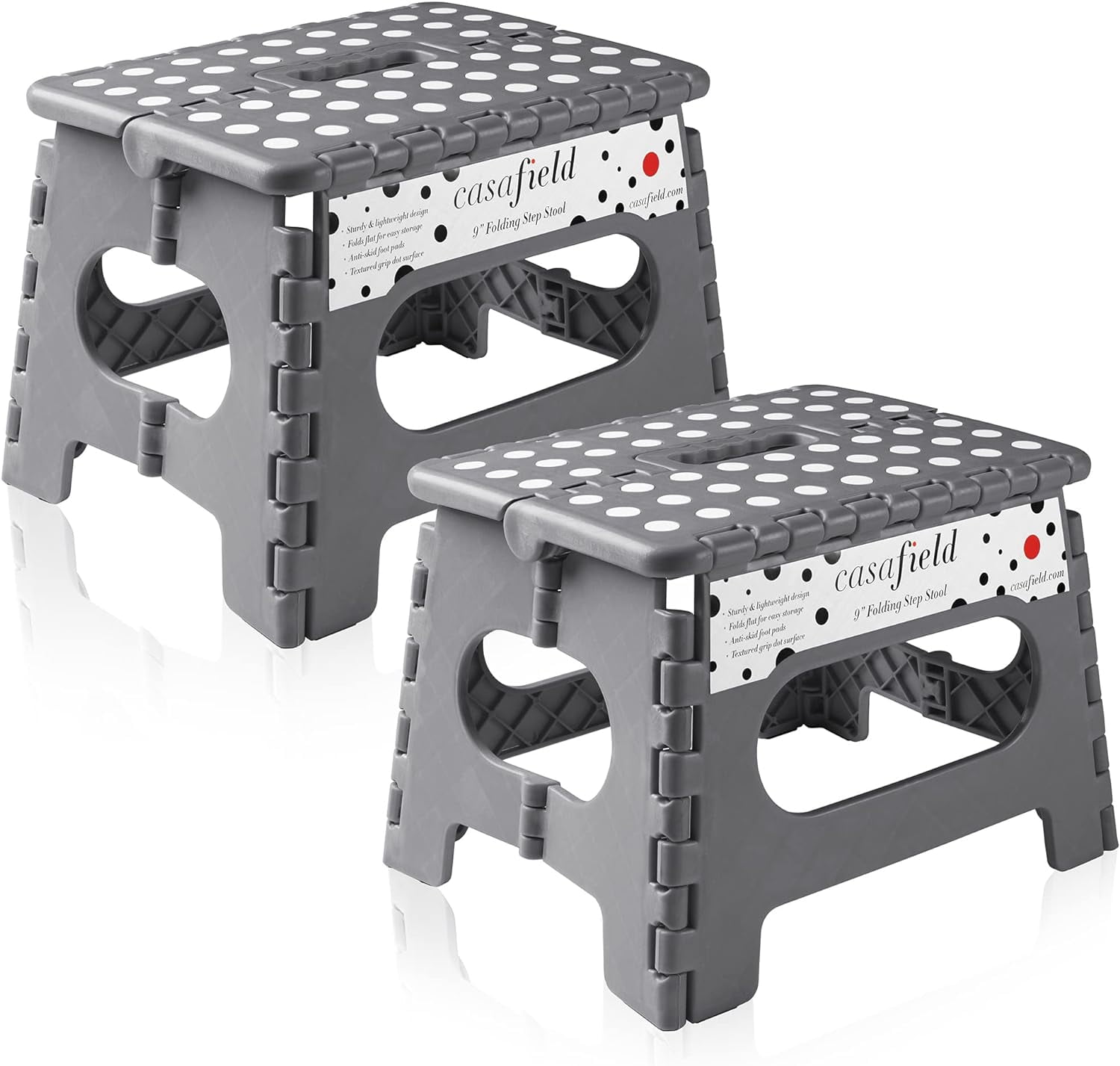 drgtyhu 9" Folding Step Stool with Handle () Black - Portable ...