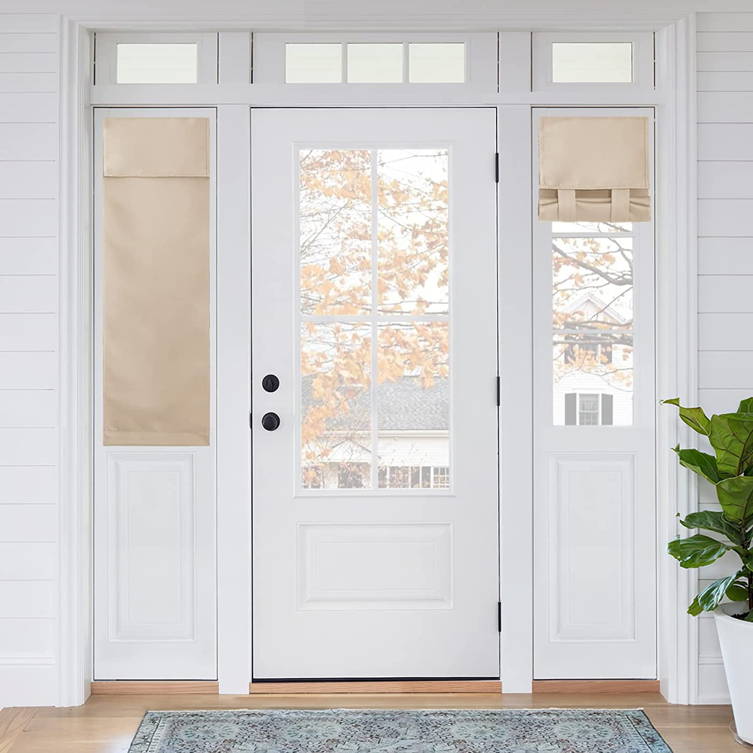 drgtyhu Self Adhesive 100% Blackout Curtains for Bedroom Portable ...