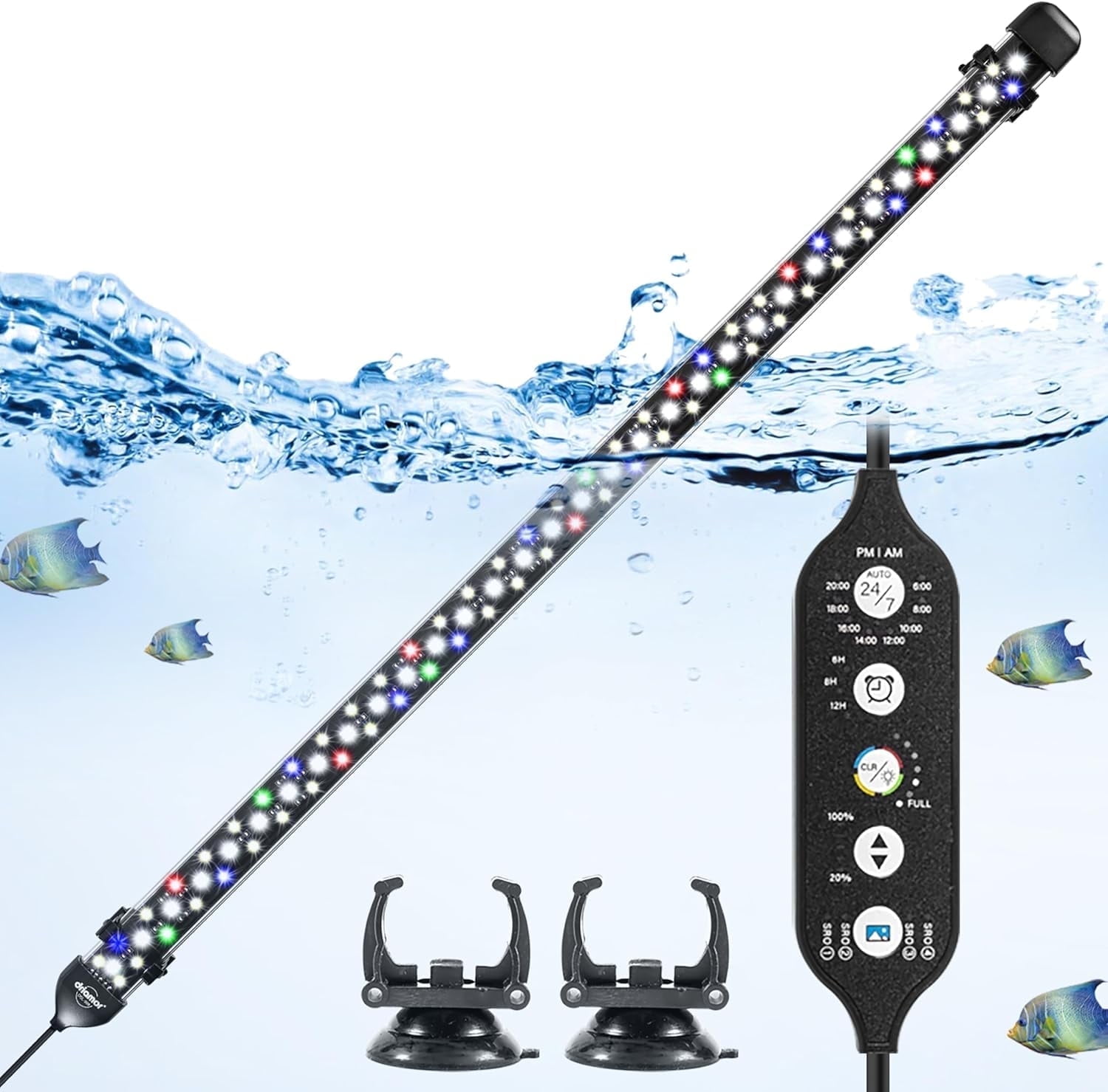 driamor Submersible Aquarium Light, 28 INCH Fish Tank Light with 104pcs ...