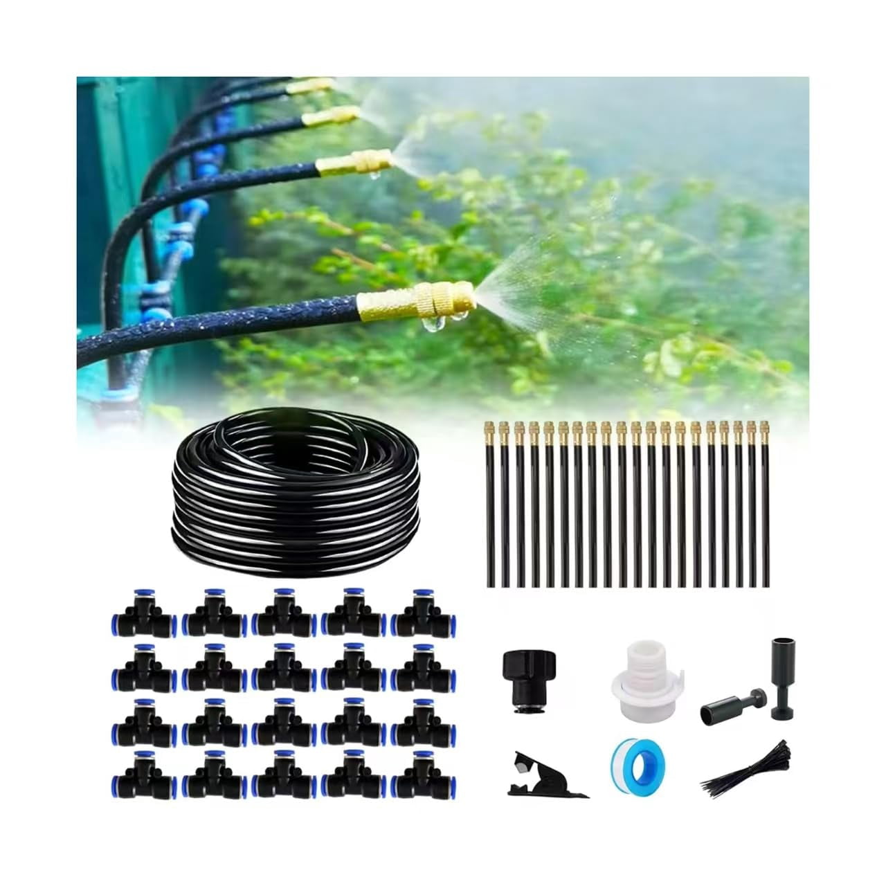 drip Irrigation kit, Automatic Garden Watering System, Quick Connector ...