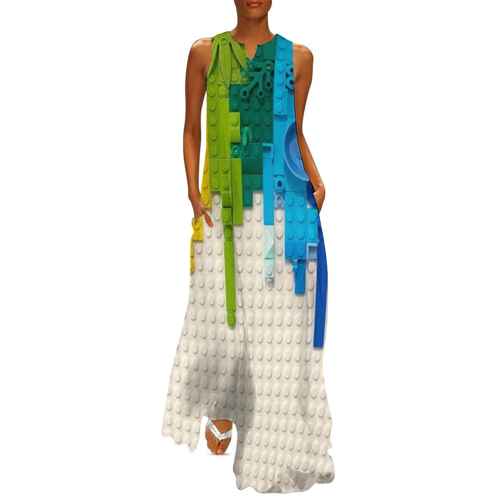 drip Long Dress party dresses woman Dress for girls - Walmart.com
