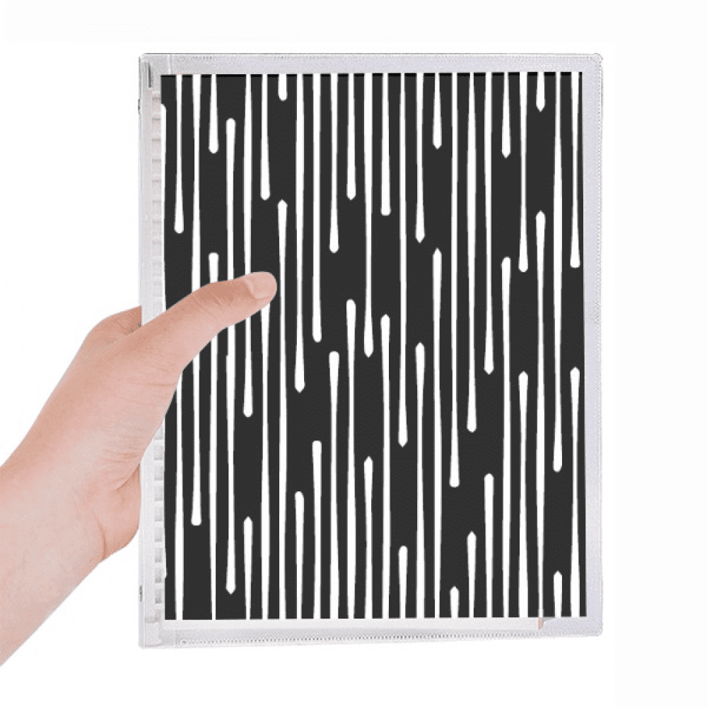 drip line art grain illustration pattern notebook loose diary refillable journal statiry ...