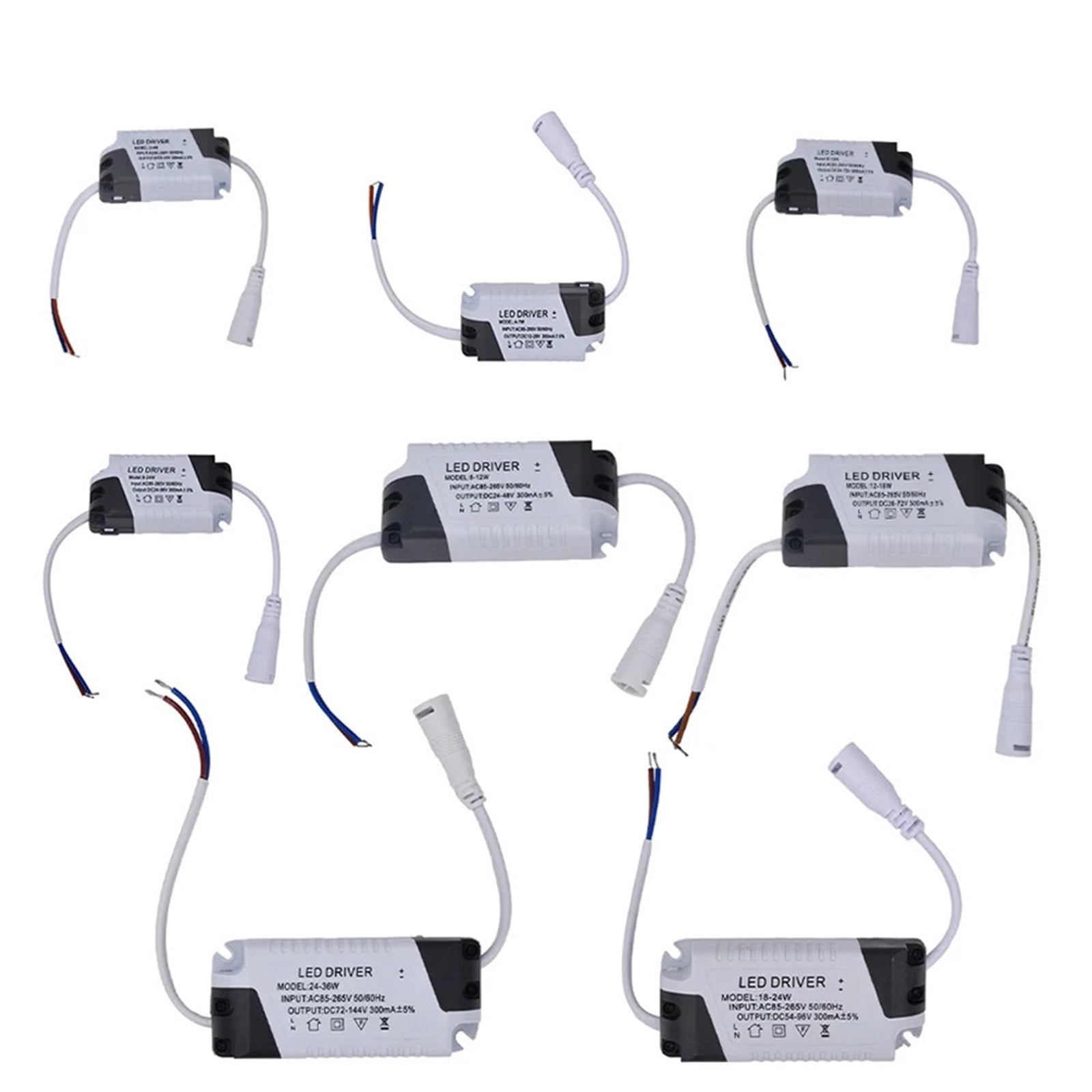 drive 240-260mA LED Driver AC85-265V Light Transformer Constant Current ...