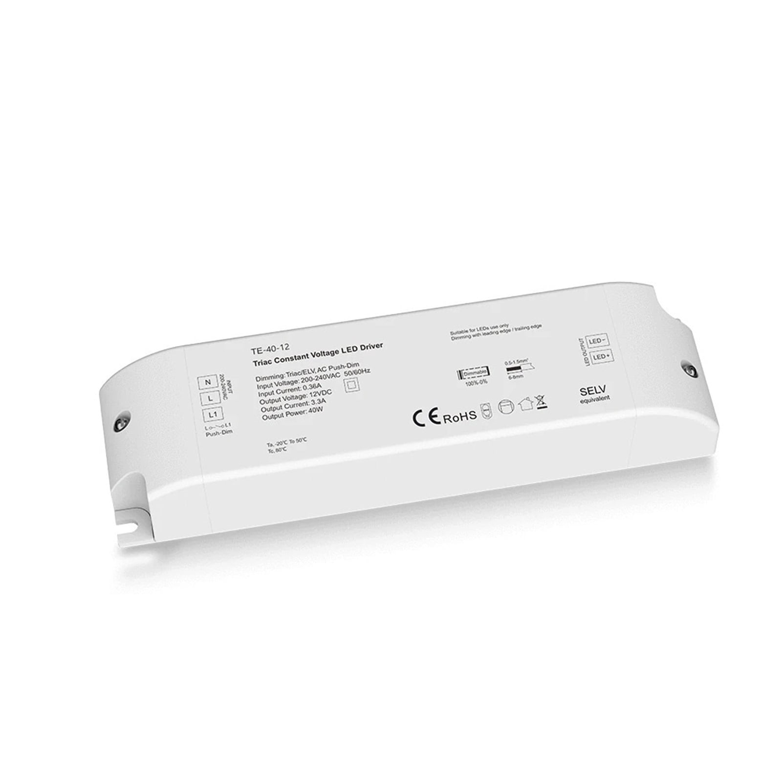 drive 40W 75W Triac Dimming Constant Voltage LED Driver 12V 24V ...