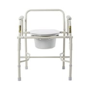 Drive Medical Heavy Duty Bariatric Folding Bedside Commode Chair HSA ...