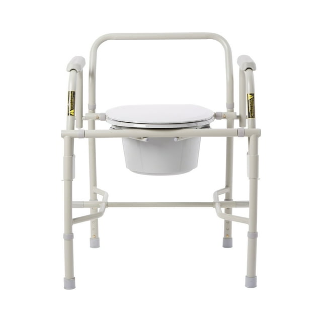 Drive Heavy Duty Medical Adjustable Bedside Commode Chair with Drop ...