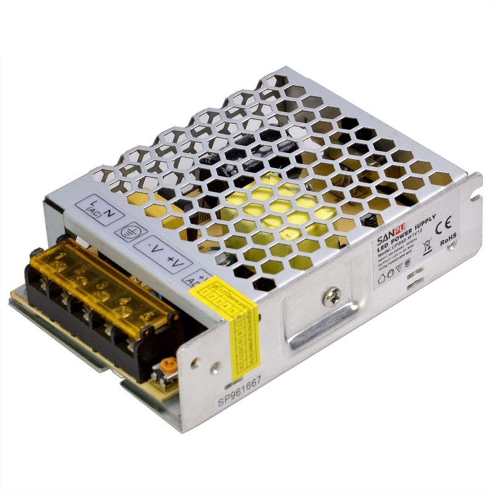 drive DC 12V Power Supply 60W 5A LED Driver 110V 220V AC/DC Lighting ...