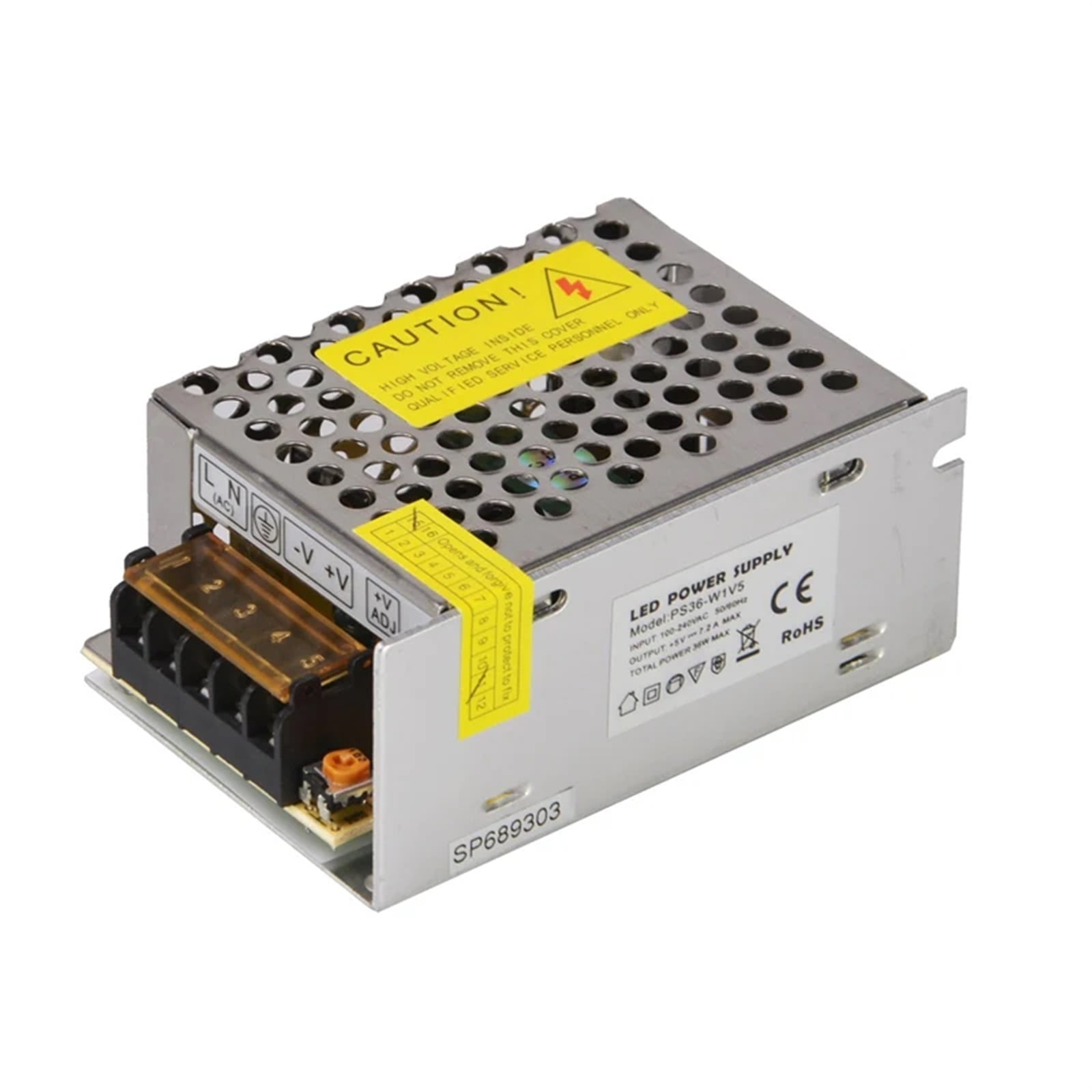 drive LED Driver 5v 36w 7a Constant Voltage 5 Volt Switching Power ...