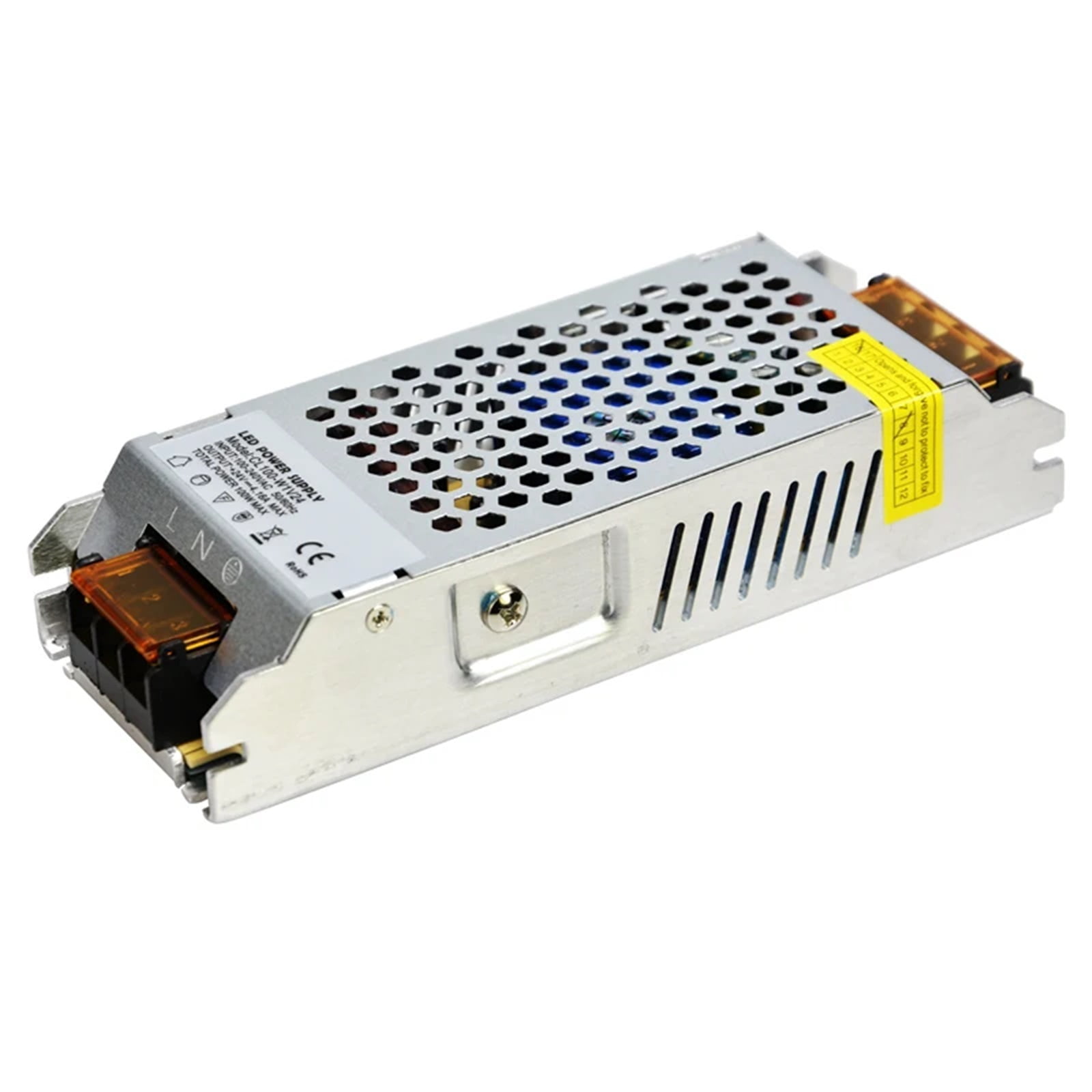 drive Switching Power Supply 24 Volt 100 Watt 4 Amp LED Driver AC-DC Lighting Transformer for ...