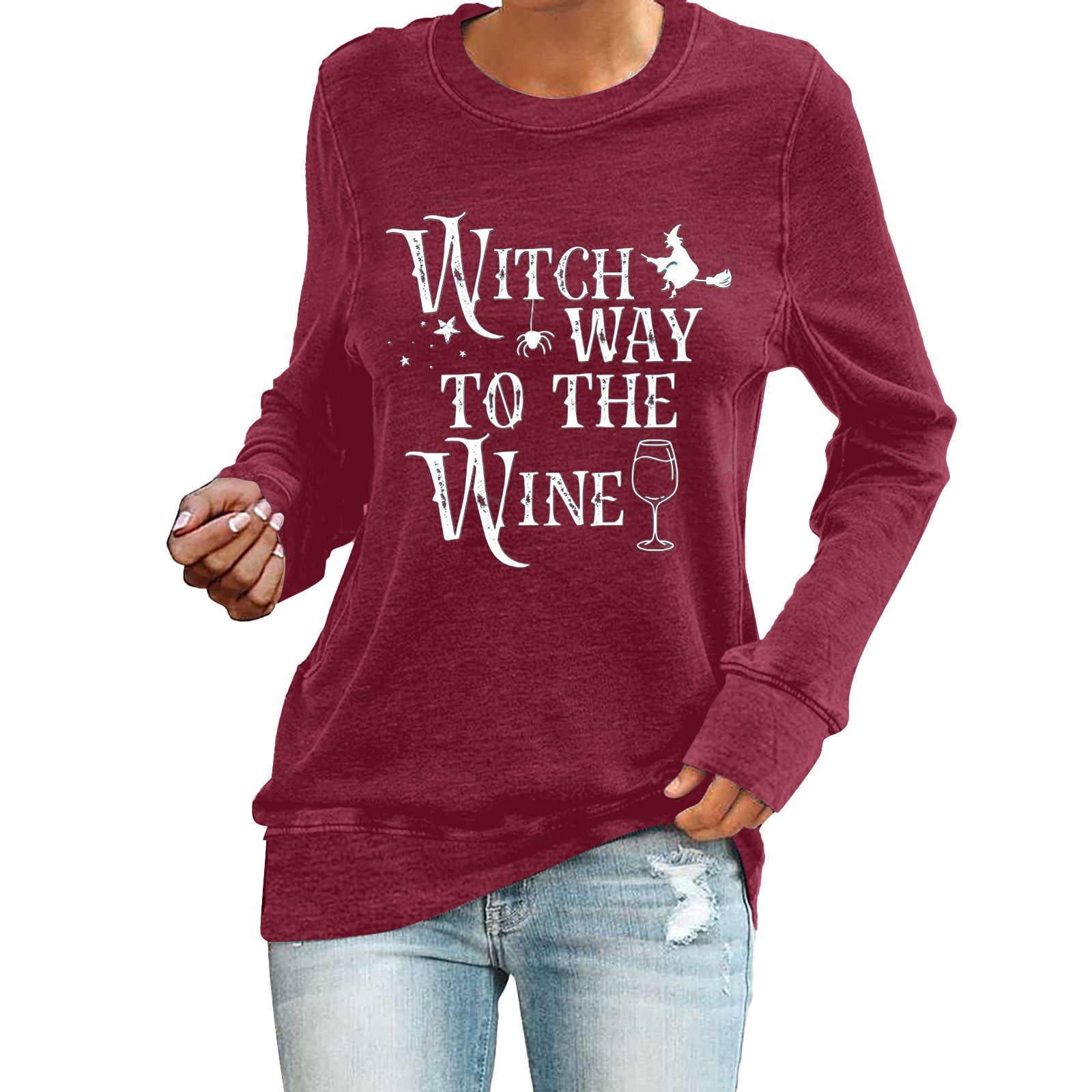 drpgunly Womens Tops,Witch Way To The Wine Shirt Witch Wine Shirt Wine ...