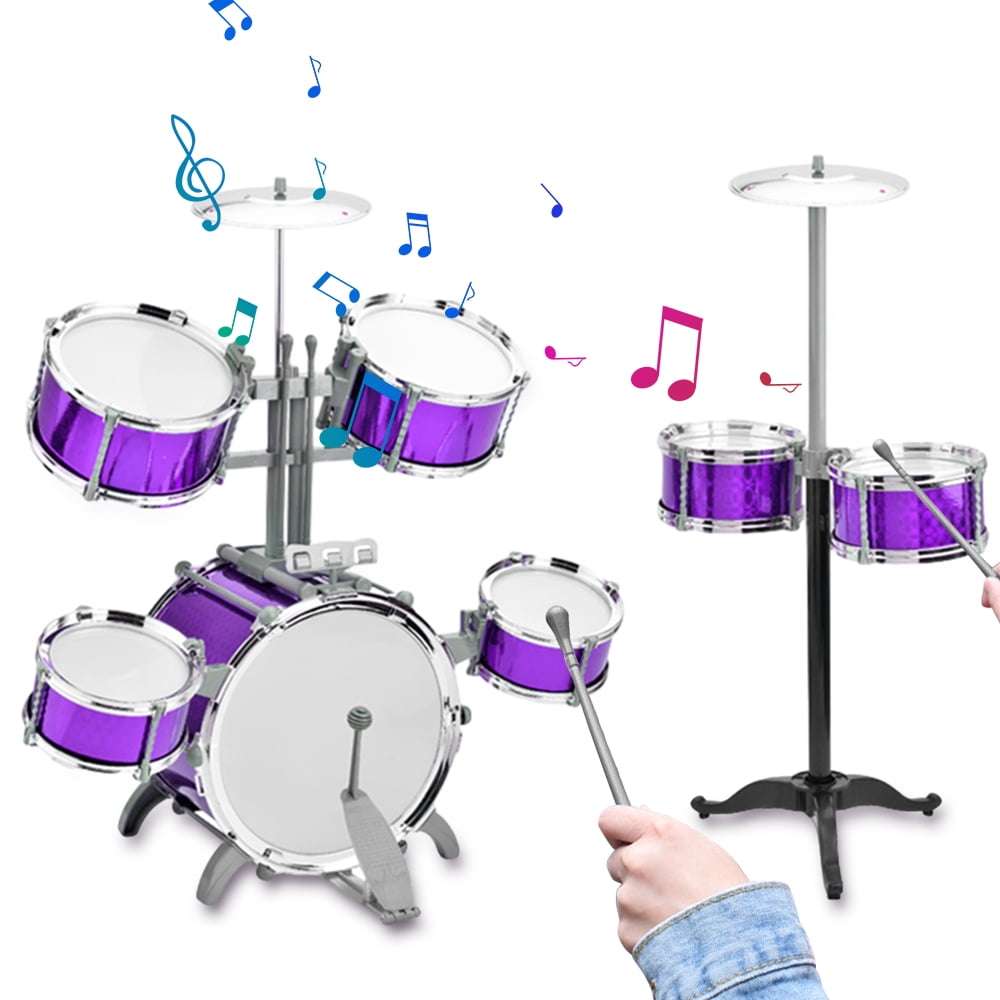 drum,Drum Set Musical Percussion Thickened Drum Kit With 7 Drums ...