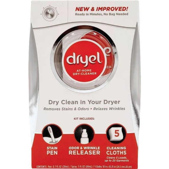 Dryel Starter Kit, At-Home Dry Cleaning for Special Fabrics, Patented ...