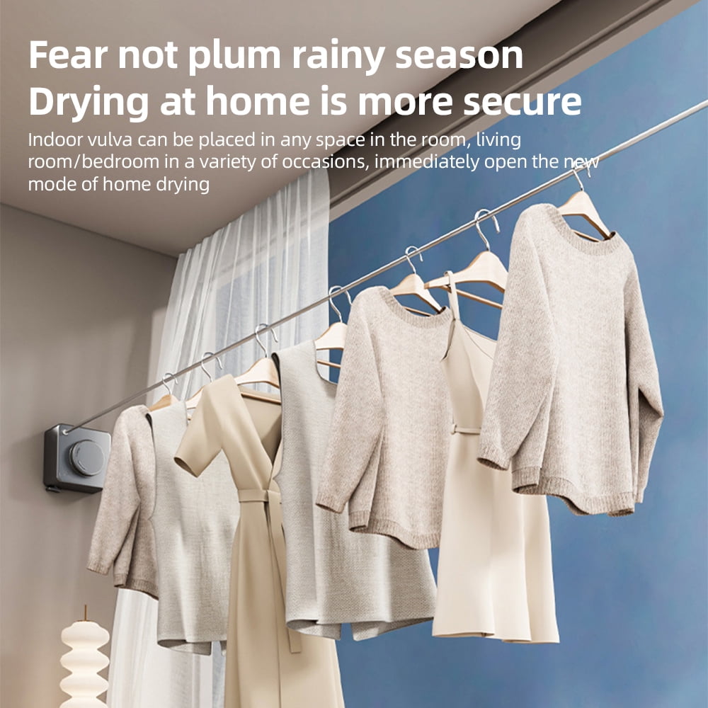 drying line,Laundry Line Heavy Duty Clothes Line Wall Mounted Stainless ...