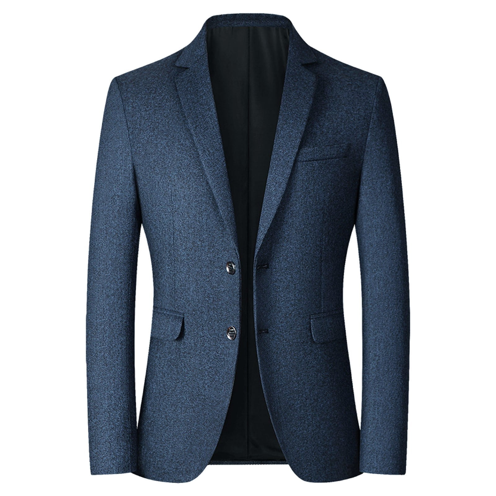 Dtydtpe Blazer For Men Mens Autumn And Winter Trend Solid Color Brushed