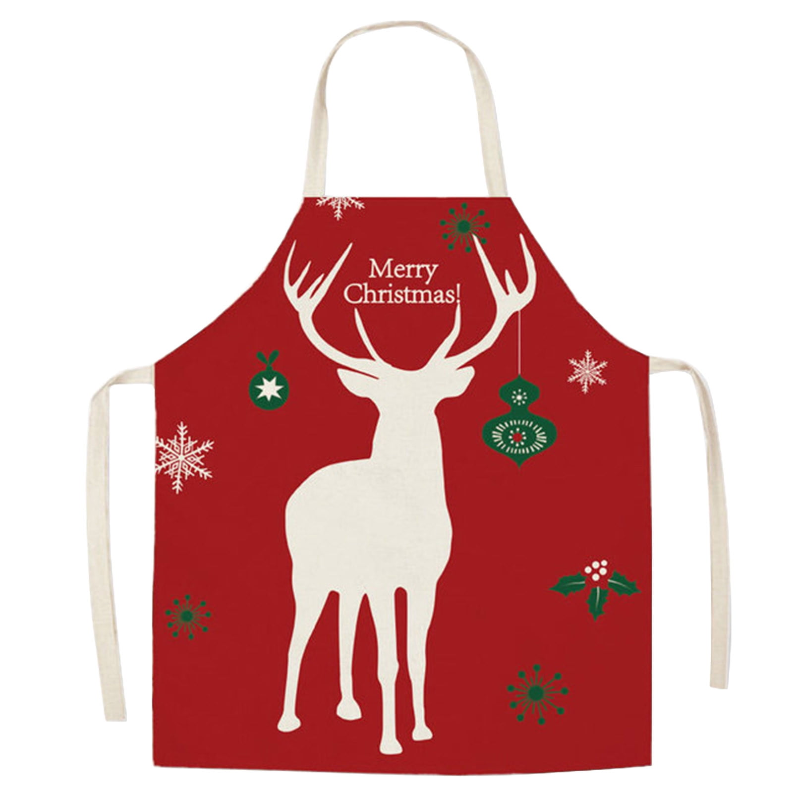 dtydtpe kitchen towels 1 piece christmas chef apron adjustable cooking ...