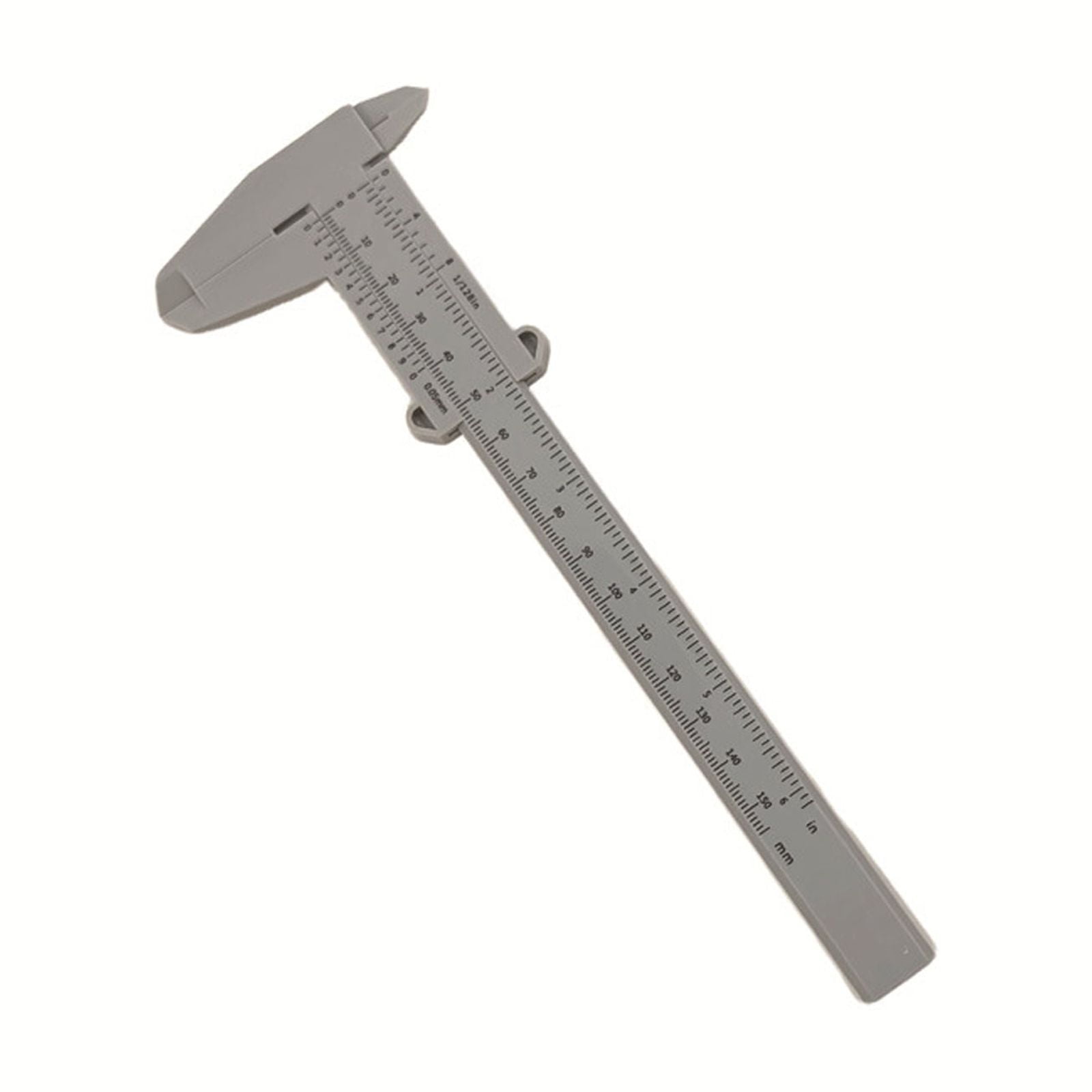 duals Scale 150mm Plastics Vernier Caliper - Inch & MM Markings for ...