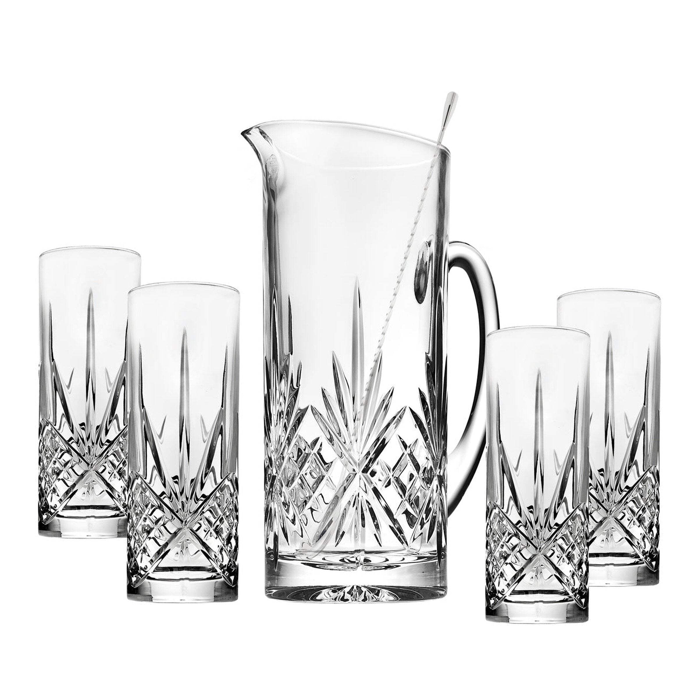 dublin-crystal-5-piece-pitcher-set - Walmart.com