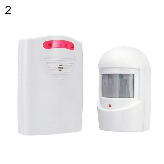 LQCrafK Wireless Driveway Alarm System Security Garage Intruder PIR ...