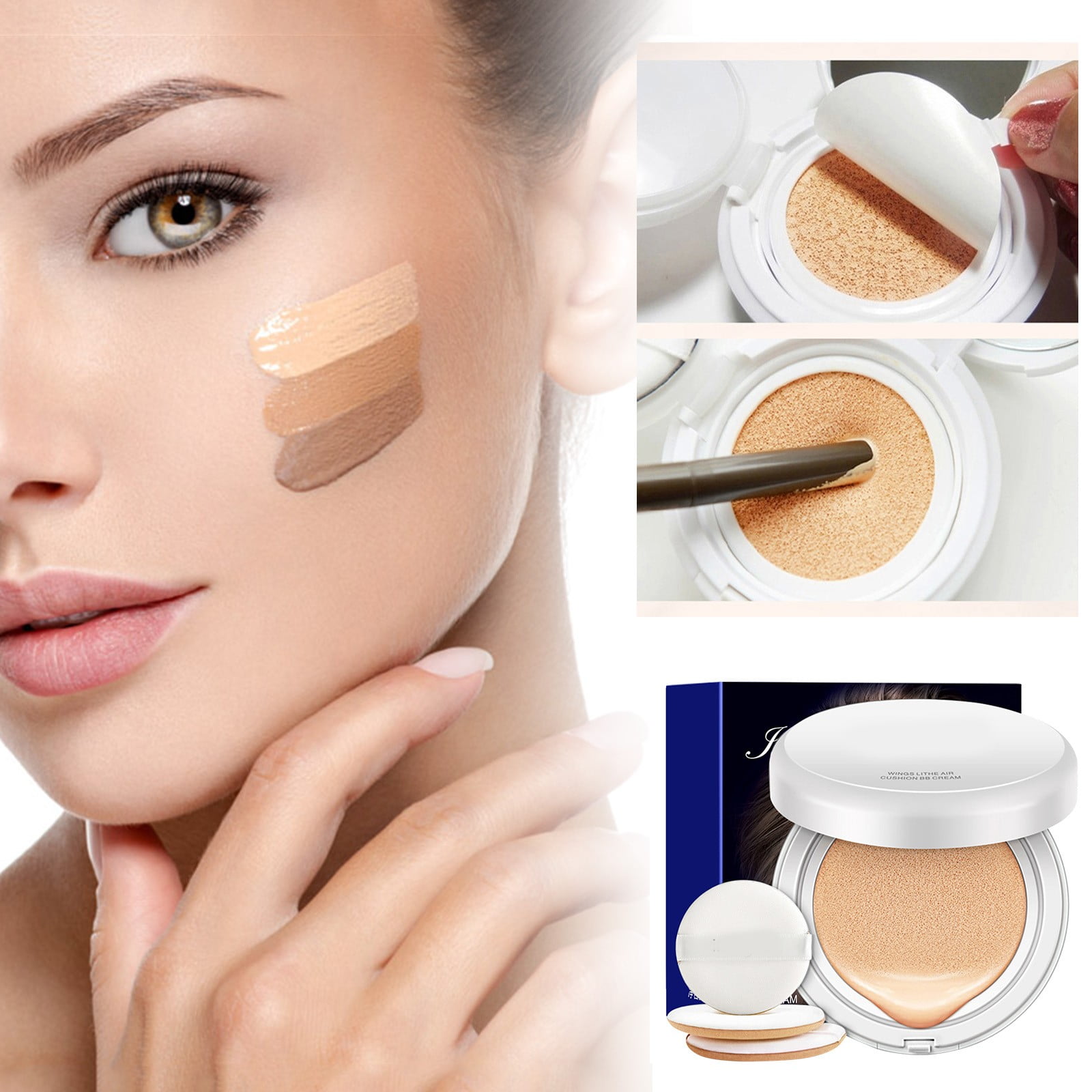 dullness Finish imperfections Light Air Cushion Concealer Foundation ...