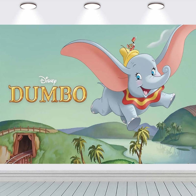 dumbo Backdrop Banner Party Supplies Poster Movie Theme Background for ...