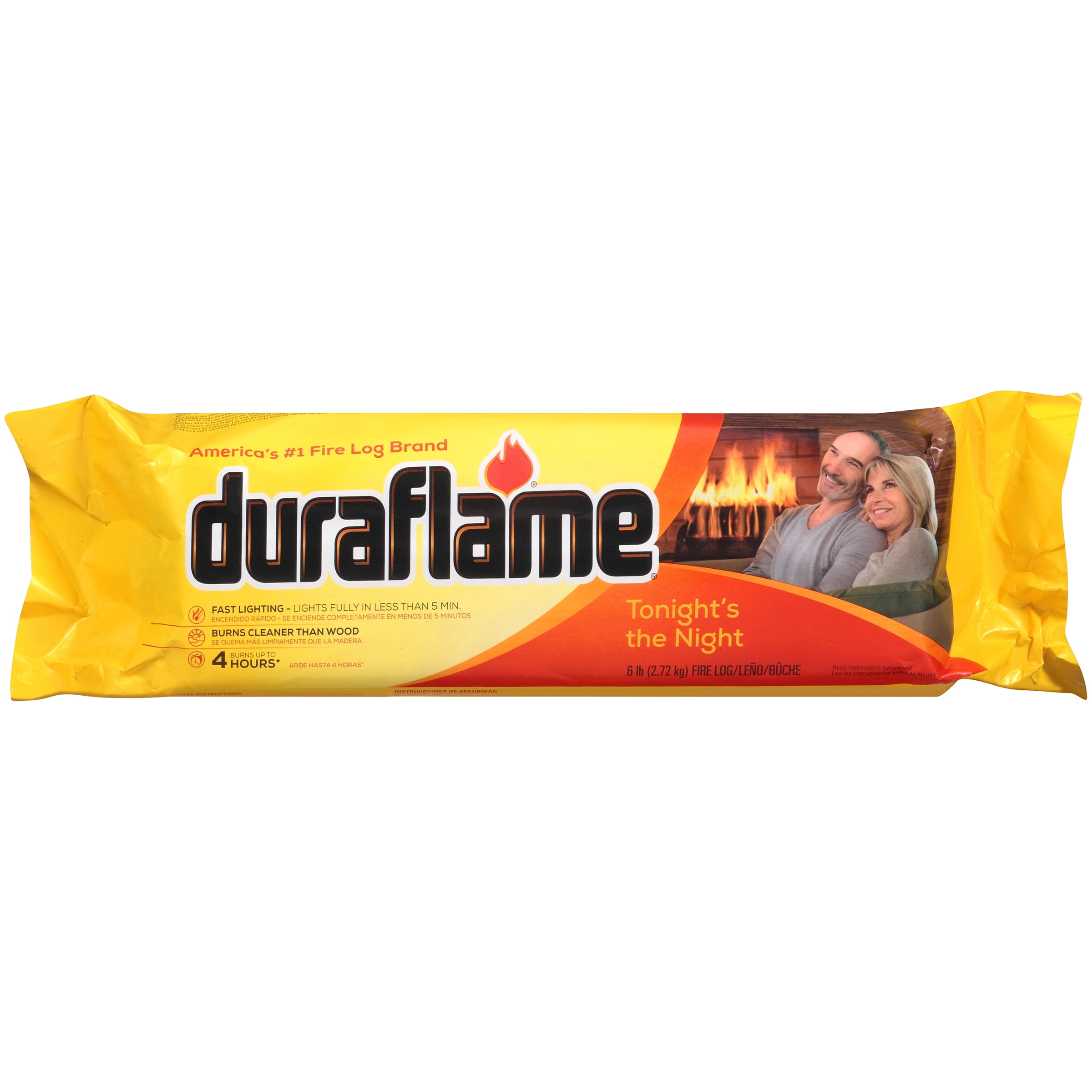 duraflame 6lb 4-hr Firelogs - Walmart.com