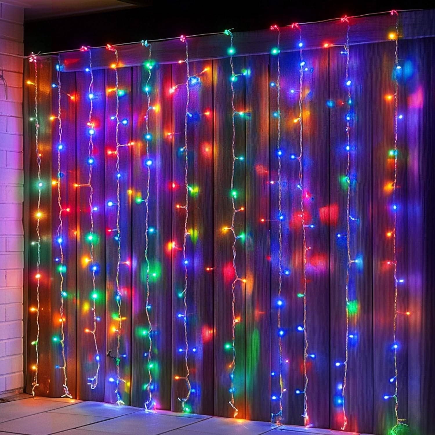 dvbiyno 300 LED Curtain String Lights Christmas Fairy Lights for ...
