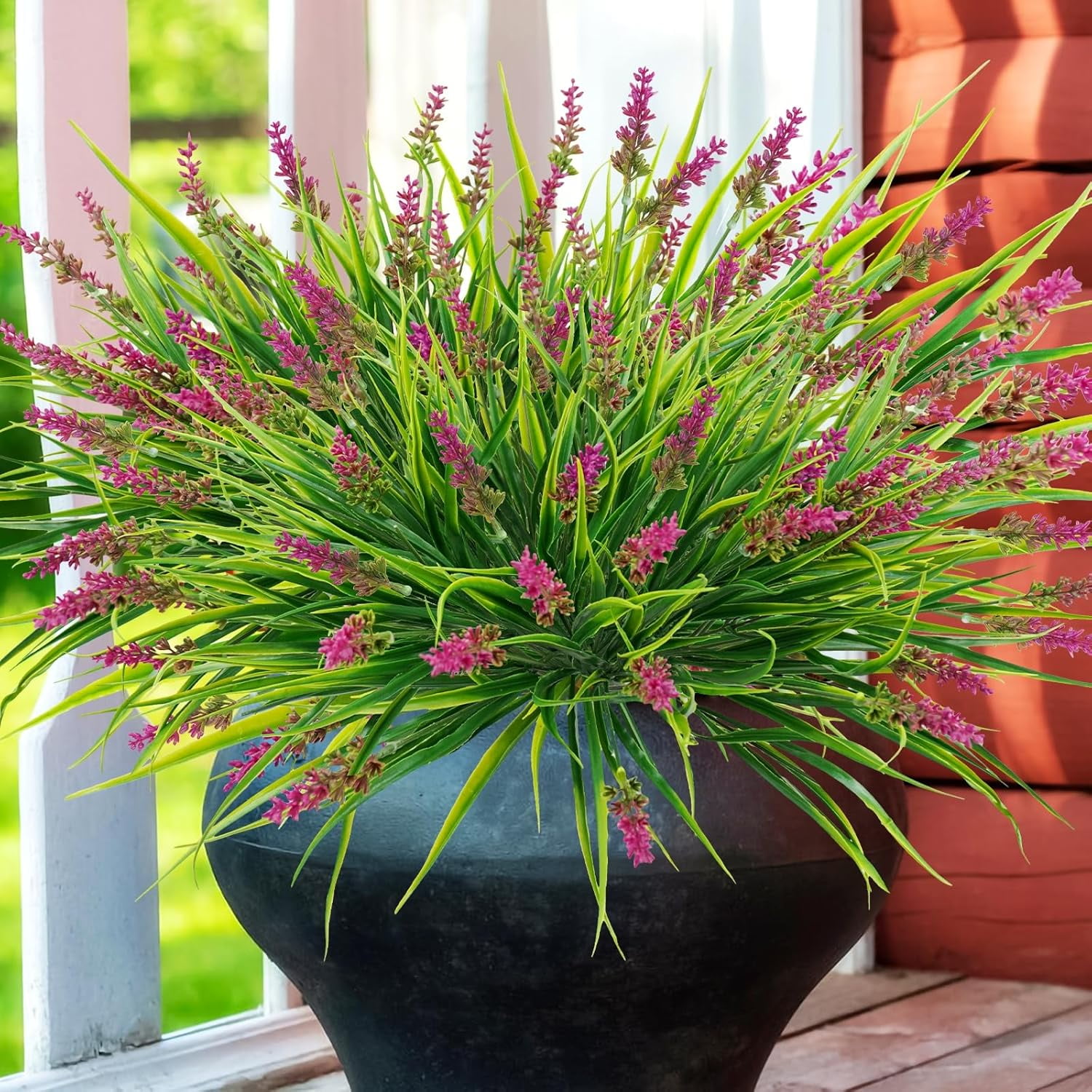 dvbiyno 36 Bundles Artificial Plants Outdoor 18.2" UV Resistant Faux ...