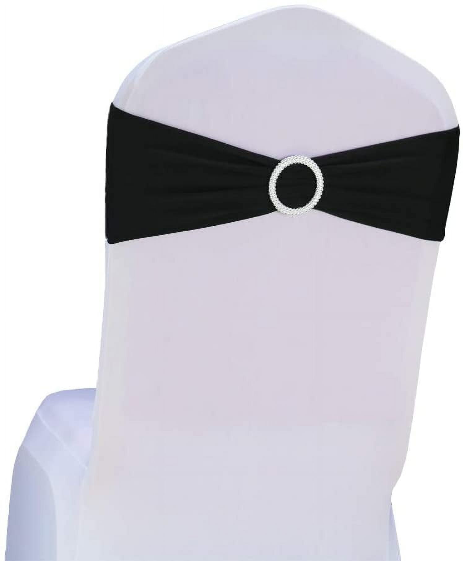 dvbiyno 50 Stretch Spandex Royal Blue Chair Sashes for Wedding Chair ...