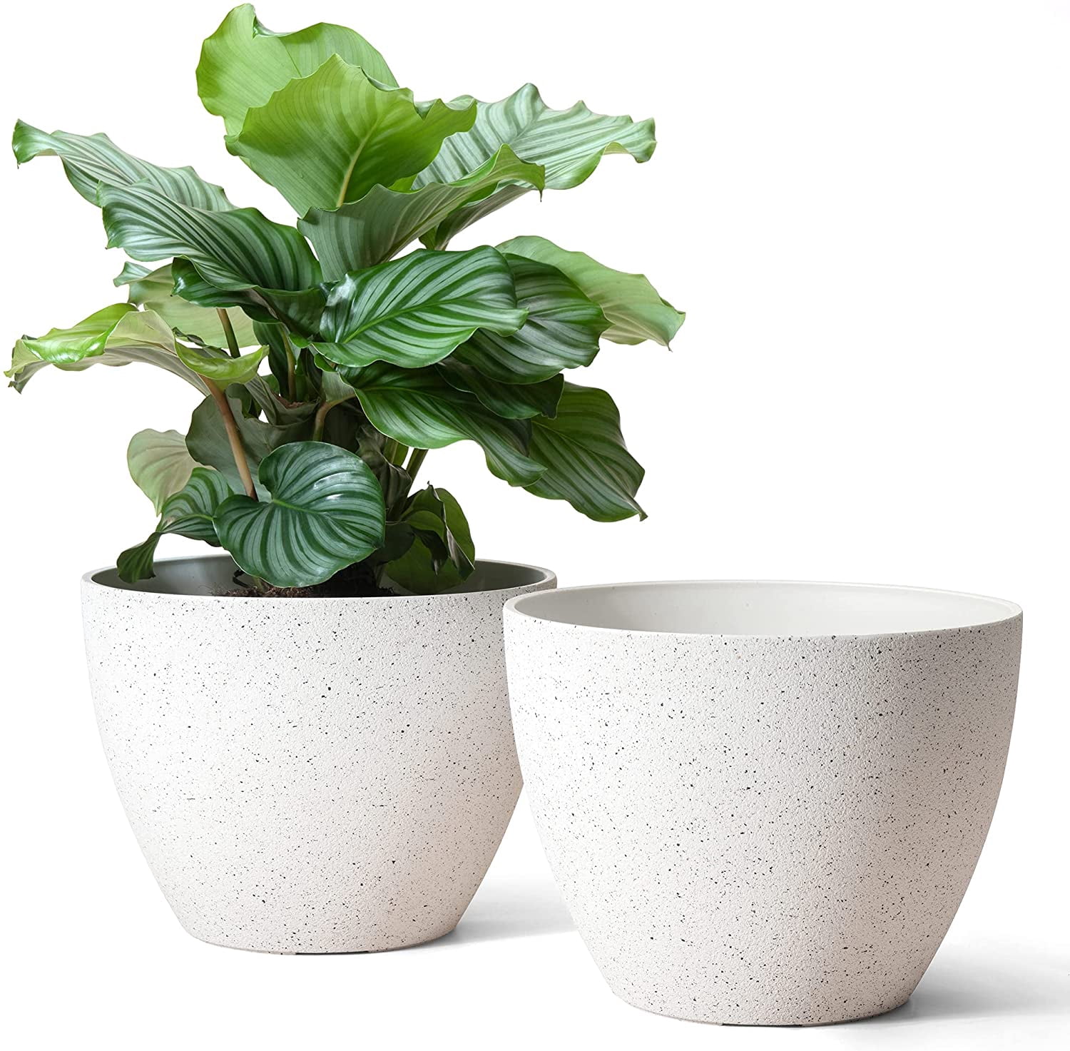 dvbiyno Flower Pots Outdoor Garden Planters Indoor Plant Pots with ...