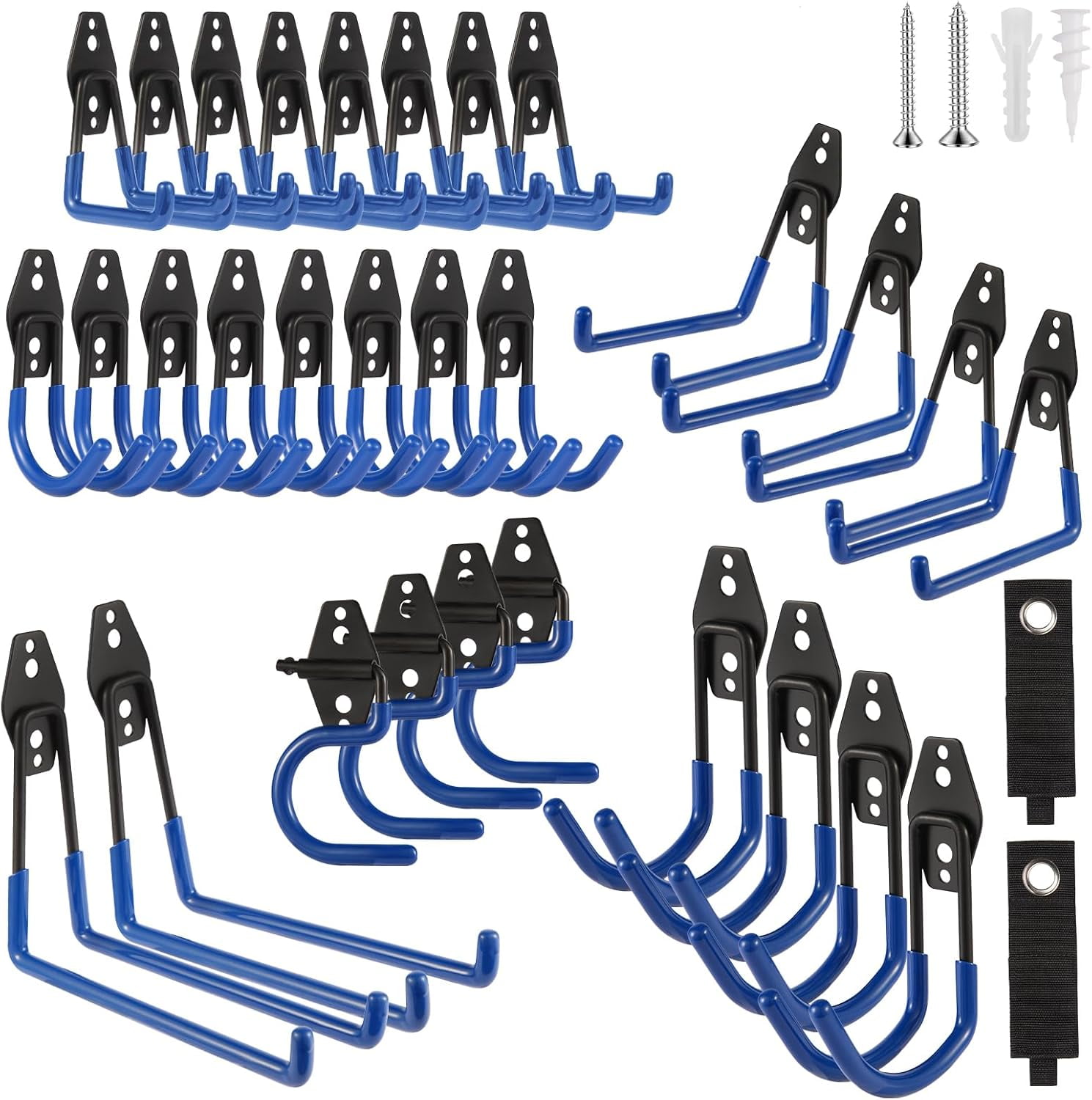 dvbiyno Garage Hook Heavy Duty Wall Storage Hangers 32 Pack Garage ...