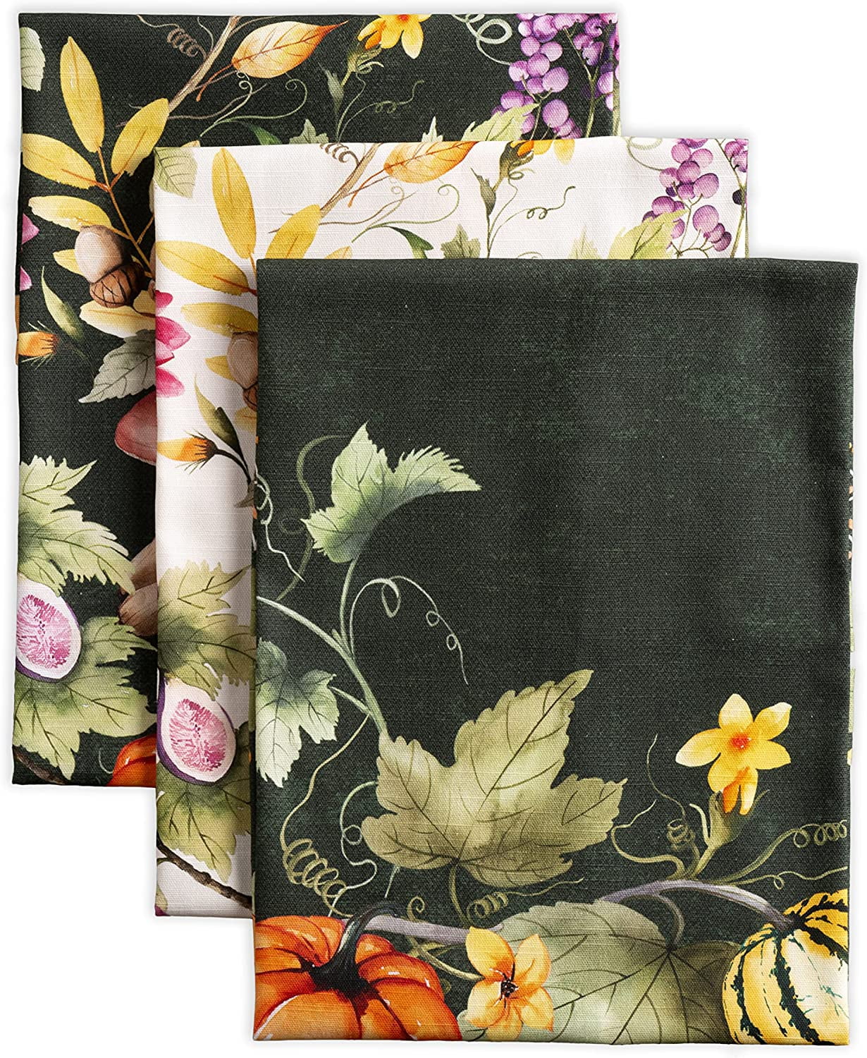 dvbiyno Maison d' Hermine Kitchen 100% Cotton 27.50" x 20" Reusable Cloth Tea Dish Absorbent ...