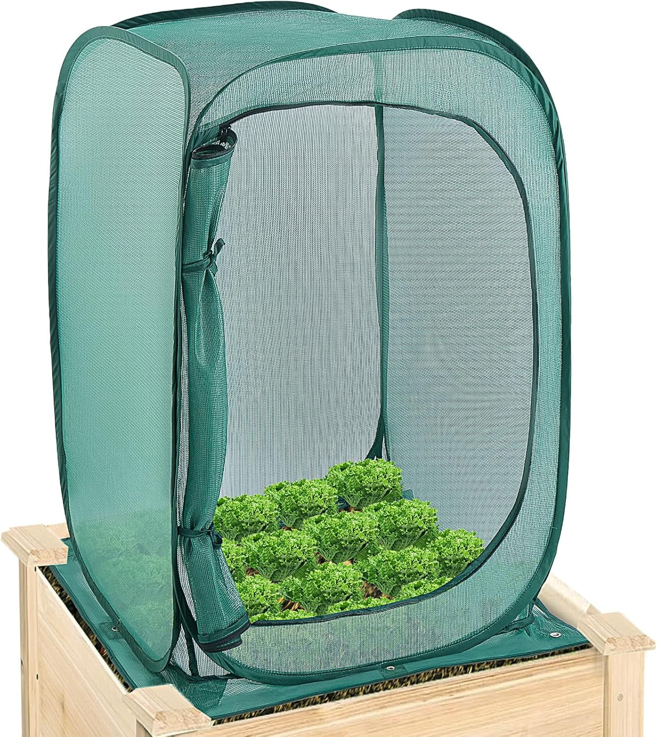 dvbiyno Raised Bed Cover Crop Cage Plant Guard and Garden Mesh Netting Tent - 30% Sunblock Shade ...