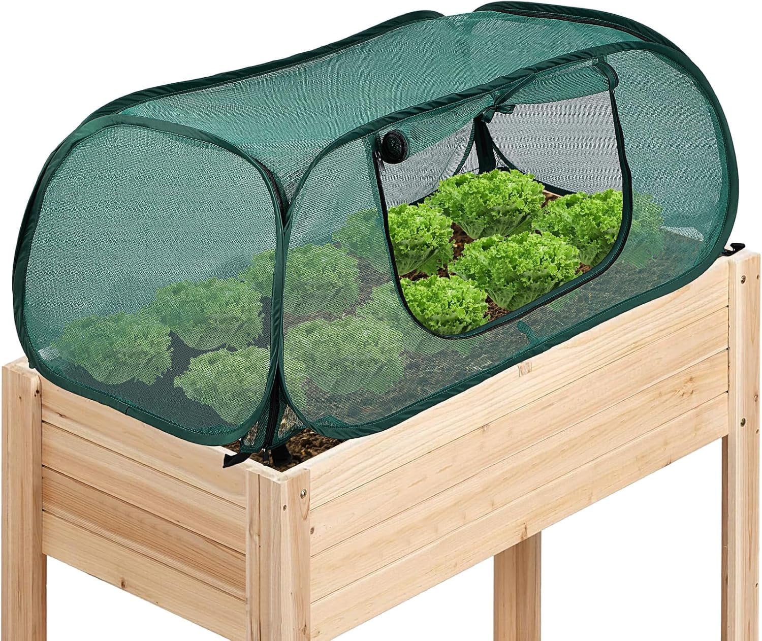 dvbiyno Raised Bed Cover Crop Cage Plant Guard and Garden Mesh Netting Tent - 30% Sunblock Shade ...