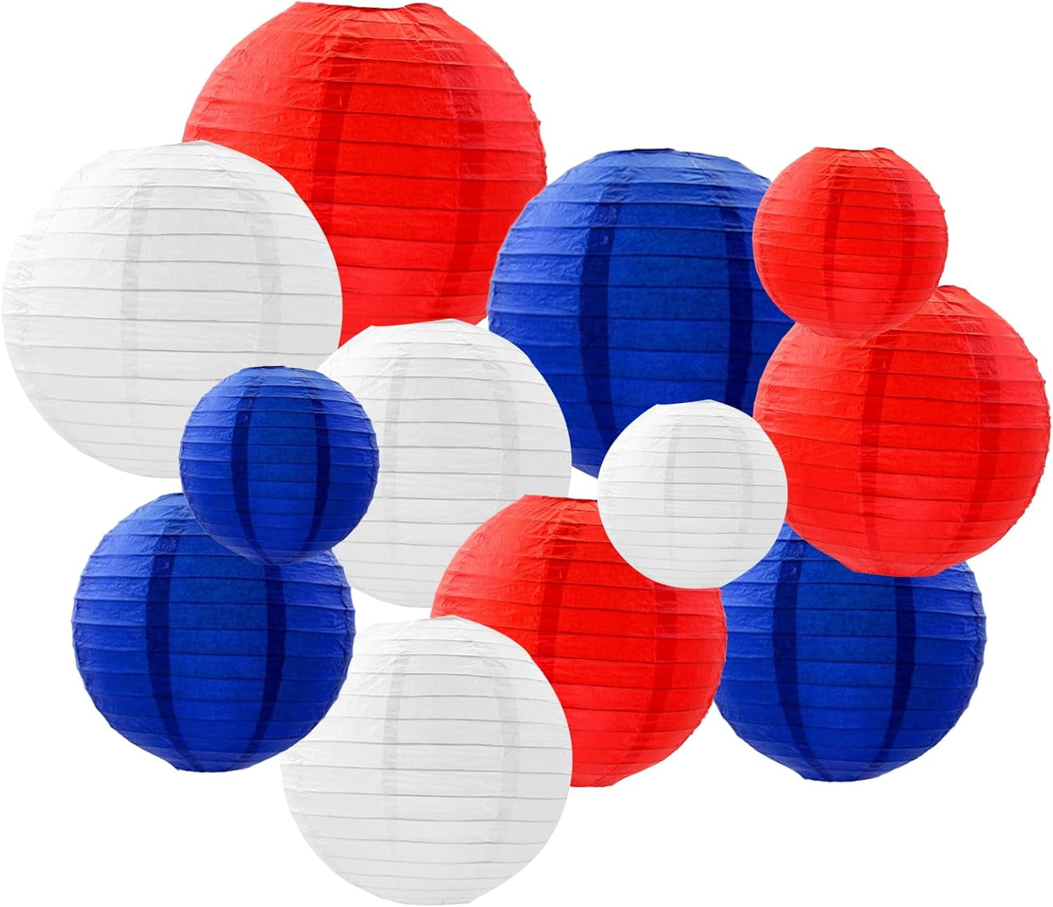 dvbiyno ZOOYOO Rainbow Paper Lanterns Fiesta Mexican Party Round ...