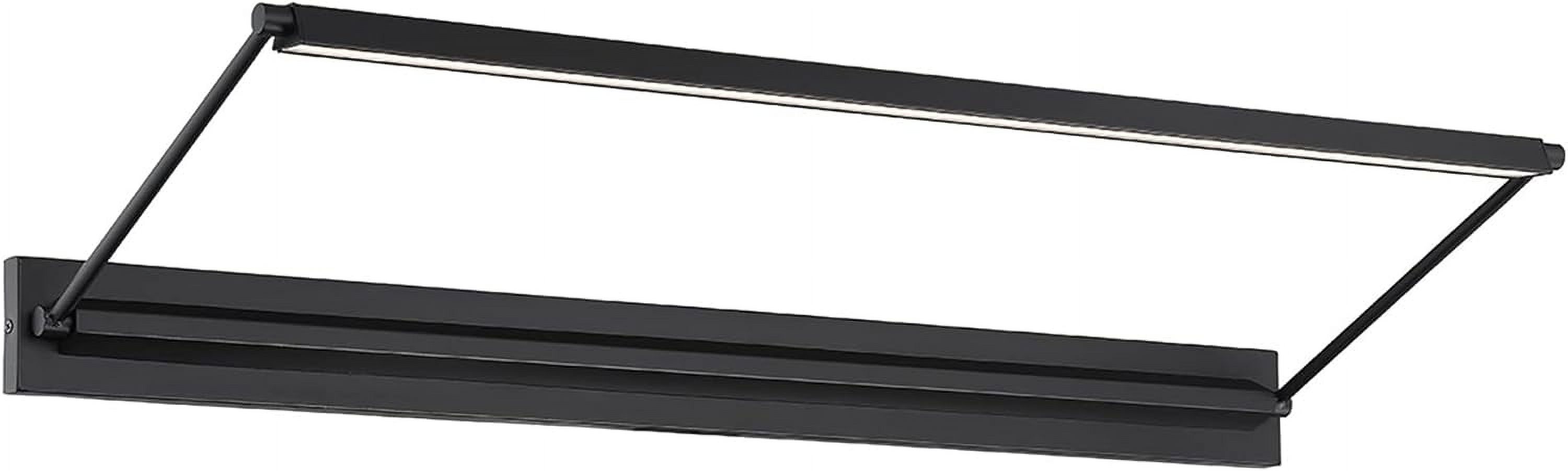 dweLED, Hudson 34in LED Adjustable Picture Light 3000K in Black ...