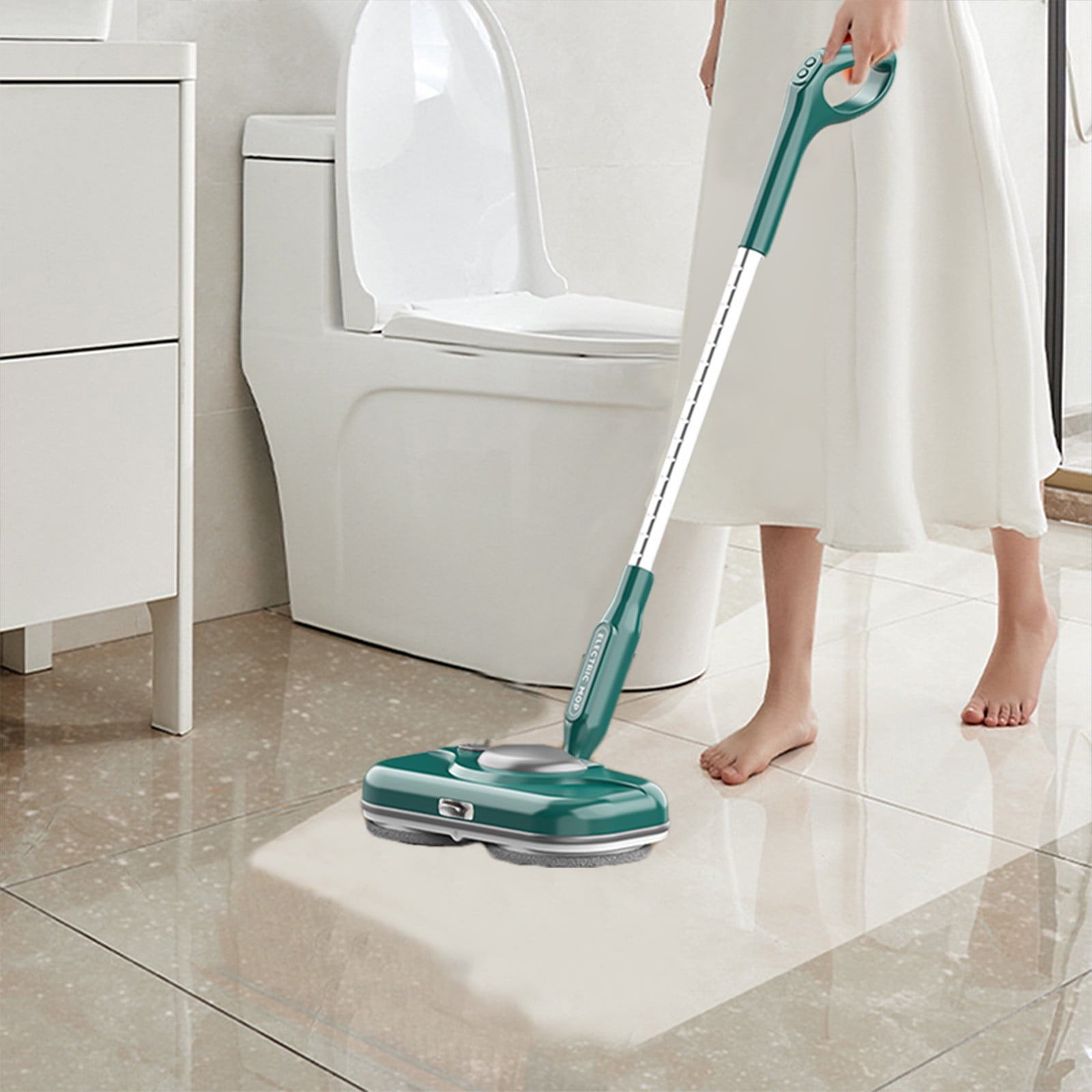 dwsnxt Electric Spin Mop 2000mAh Battery Operated Hardwood Floor ...