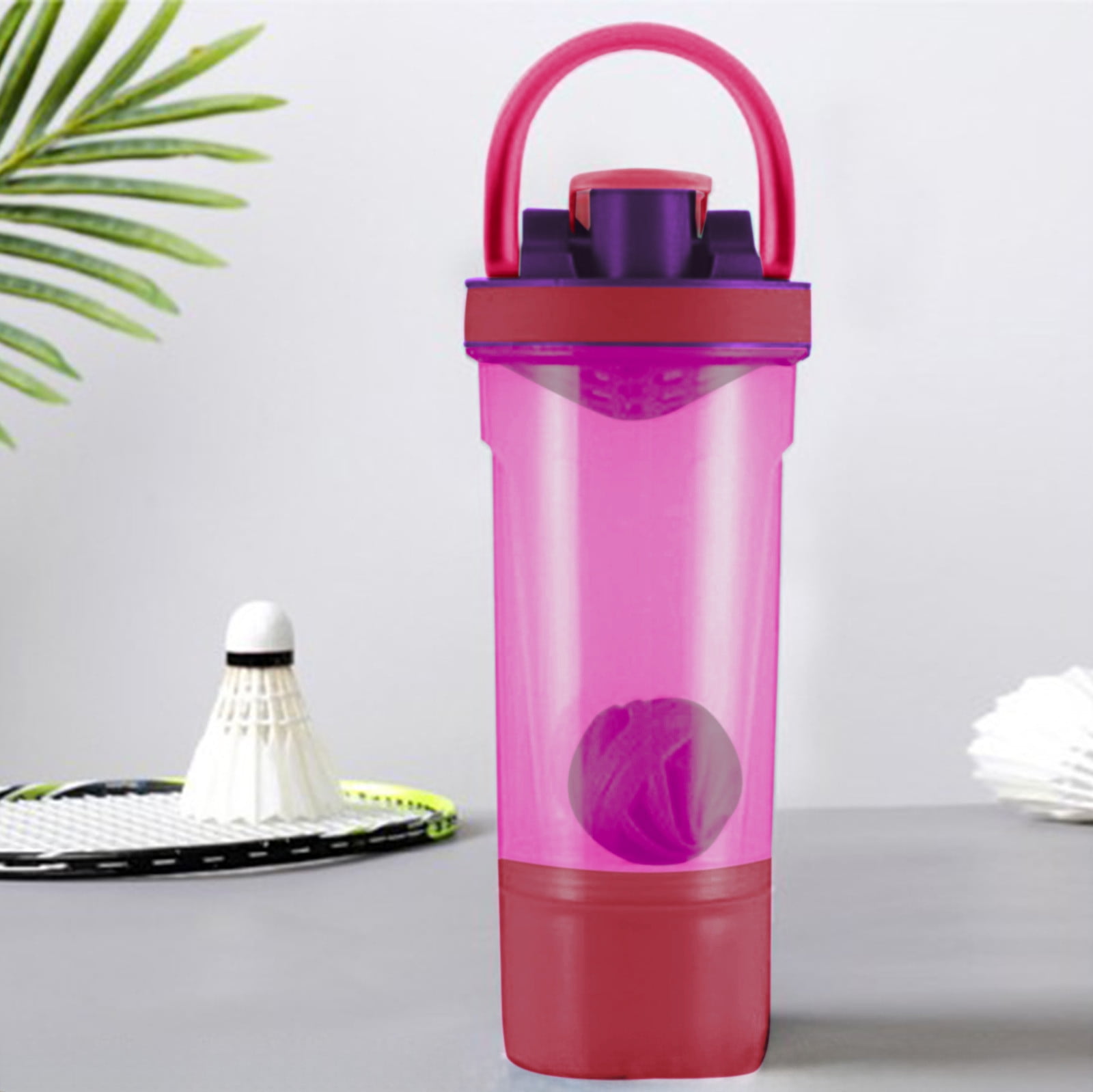 dwsnxt Leak-Proof 700ml Double-Layer Fitness Shaker Cup with Protein ...