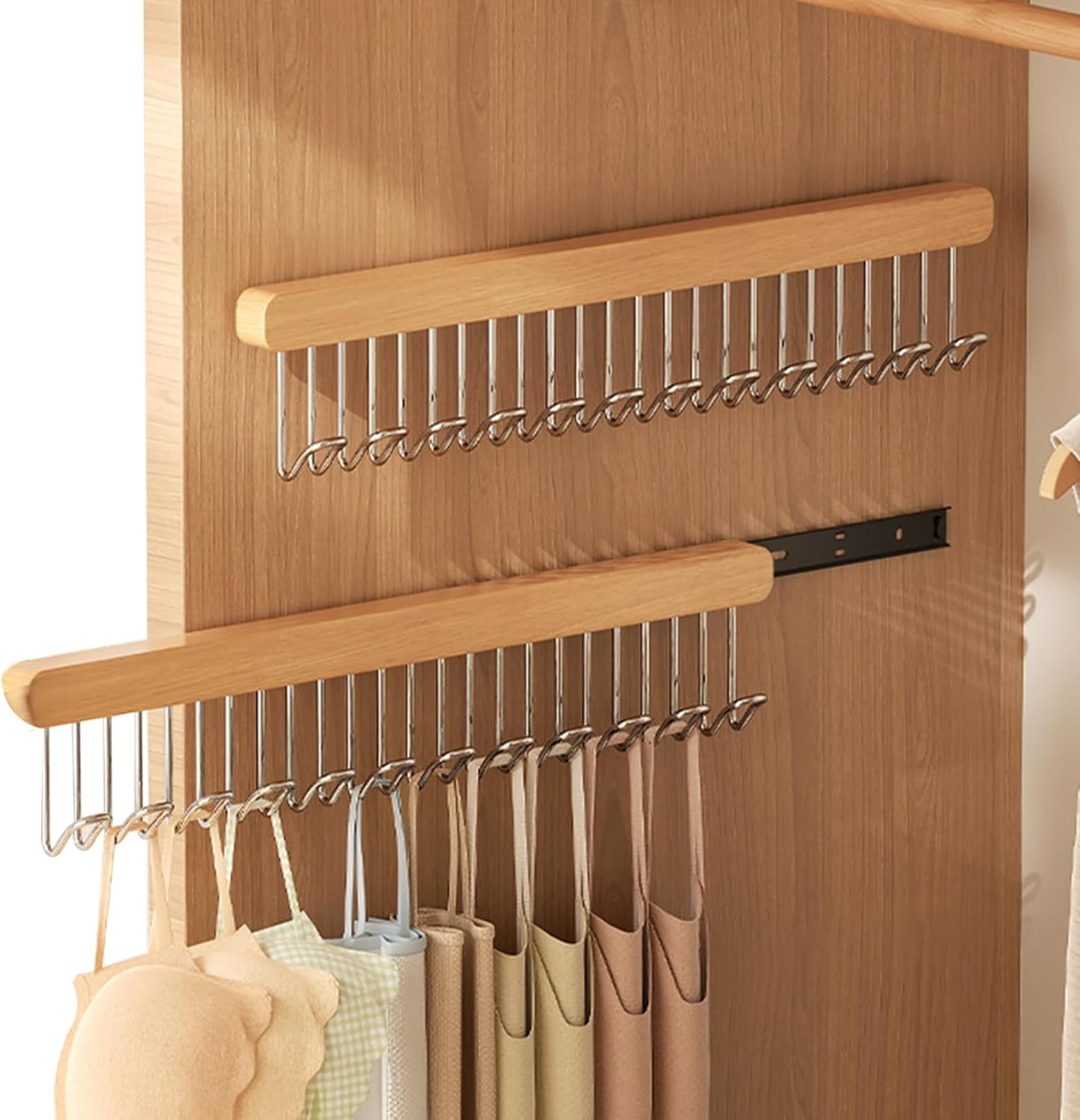 dxynlg 16.2 inch valet rods for closets bra hanger belt rack for closet ...