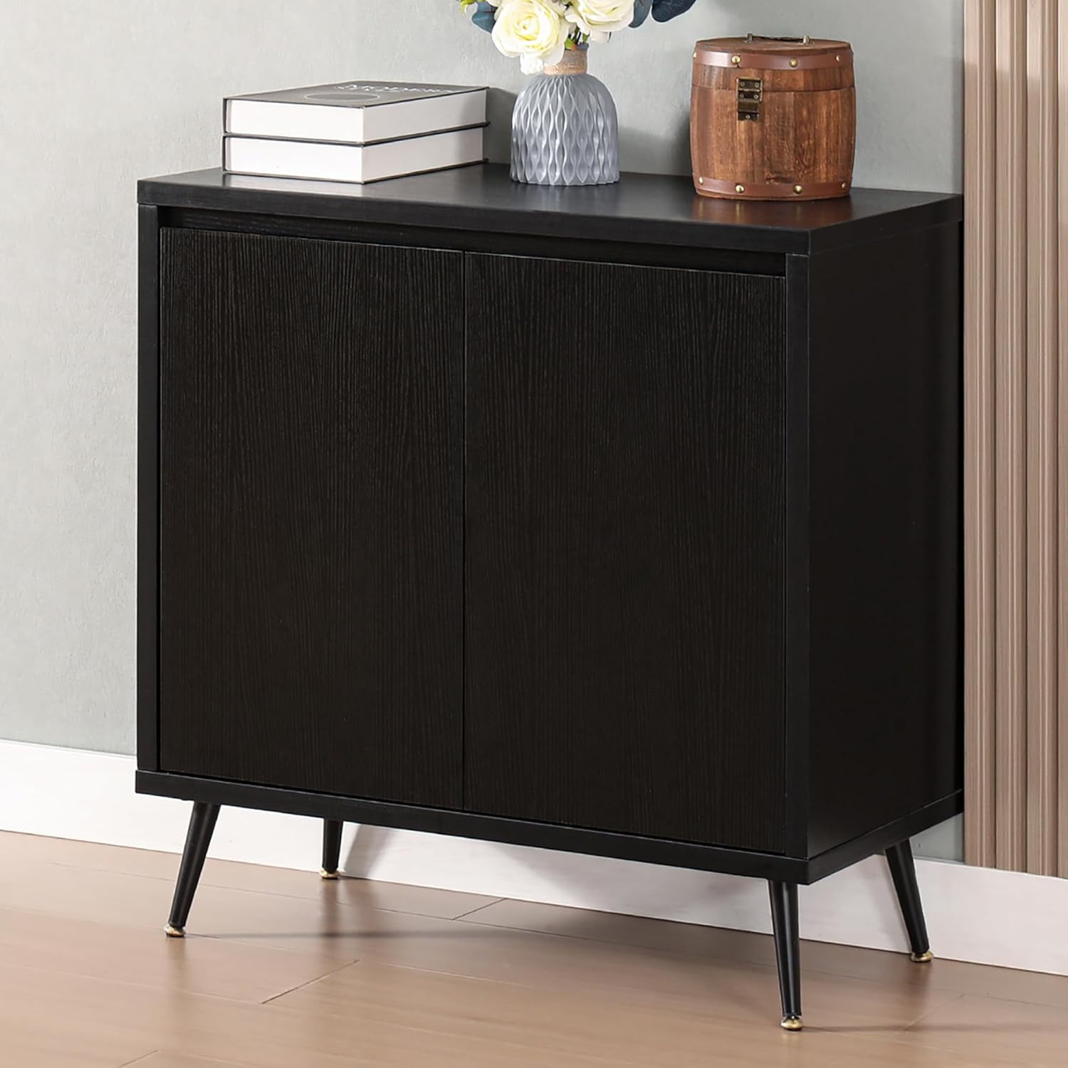 dxynlg 2-Door Decorative Storage Cabinet Freestanding Cabinet with ...