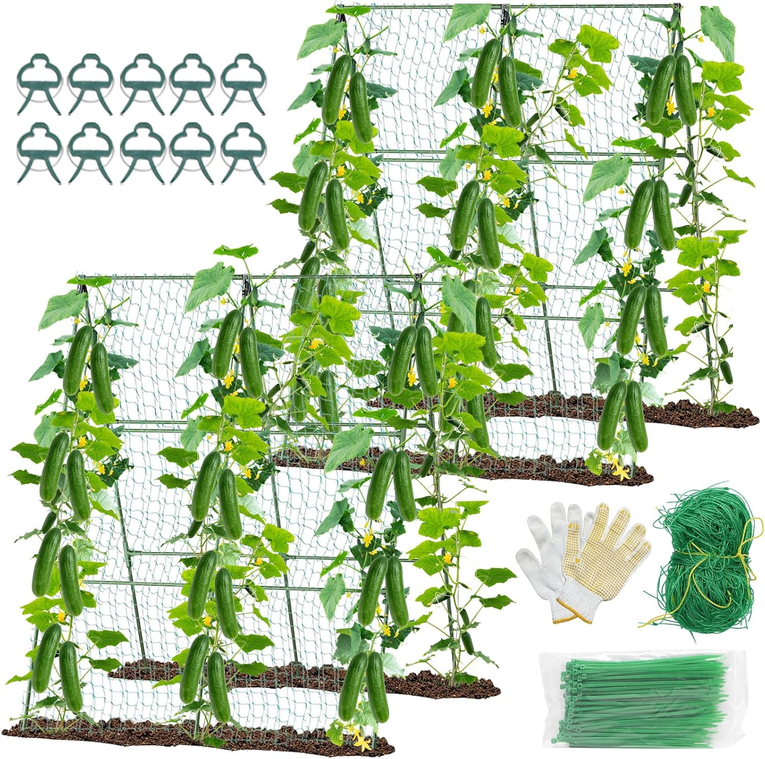 dxynlg 2 PCS Cucumber Trellis for Climbing Plants Outdoor Garden ...