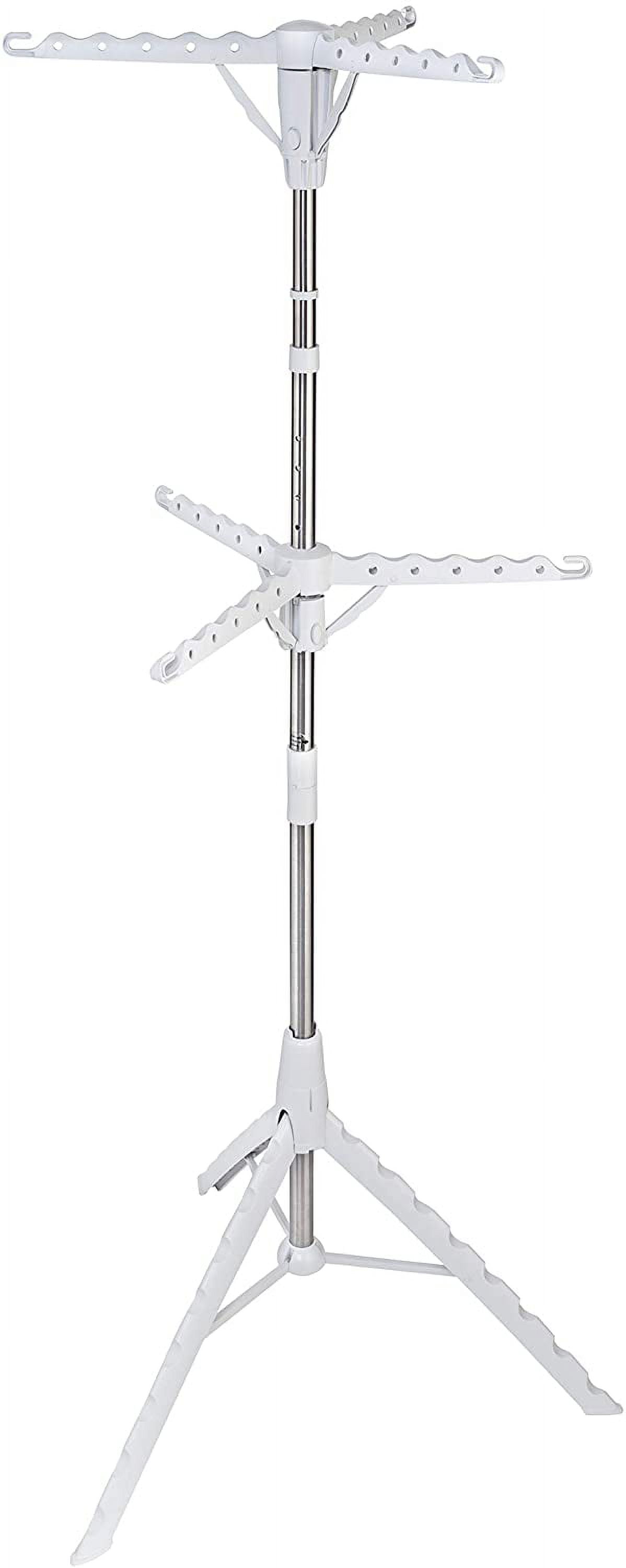 dxynlg 2-Tier Tripod Clothes Drying Rack White DRY-09013 White ...