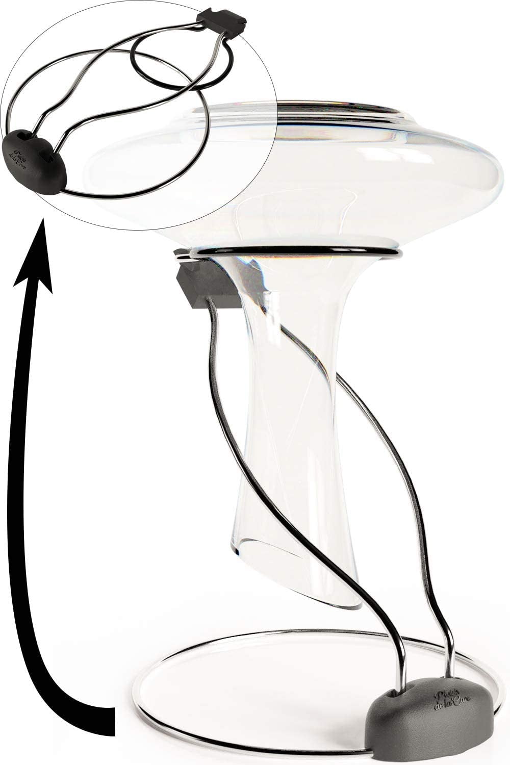 dxynlg 2in1 Wine Decanter Drying Stand \u2013 Fast Spotless Carafe ...
