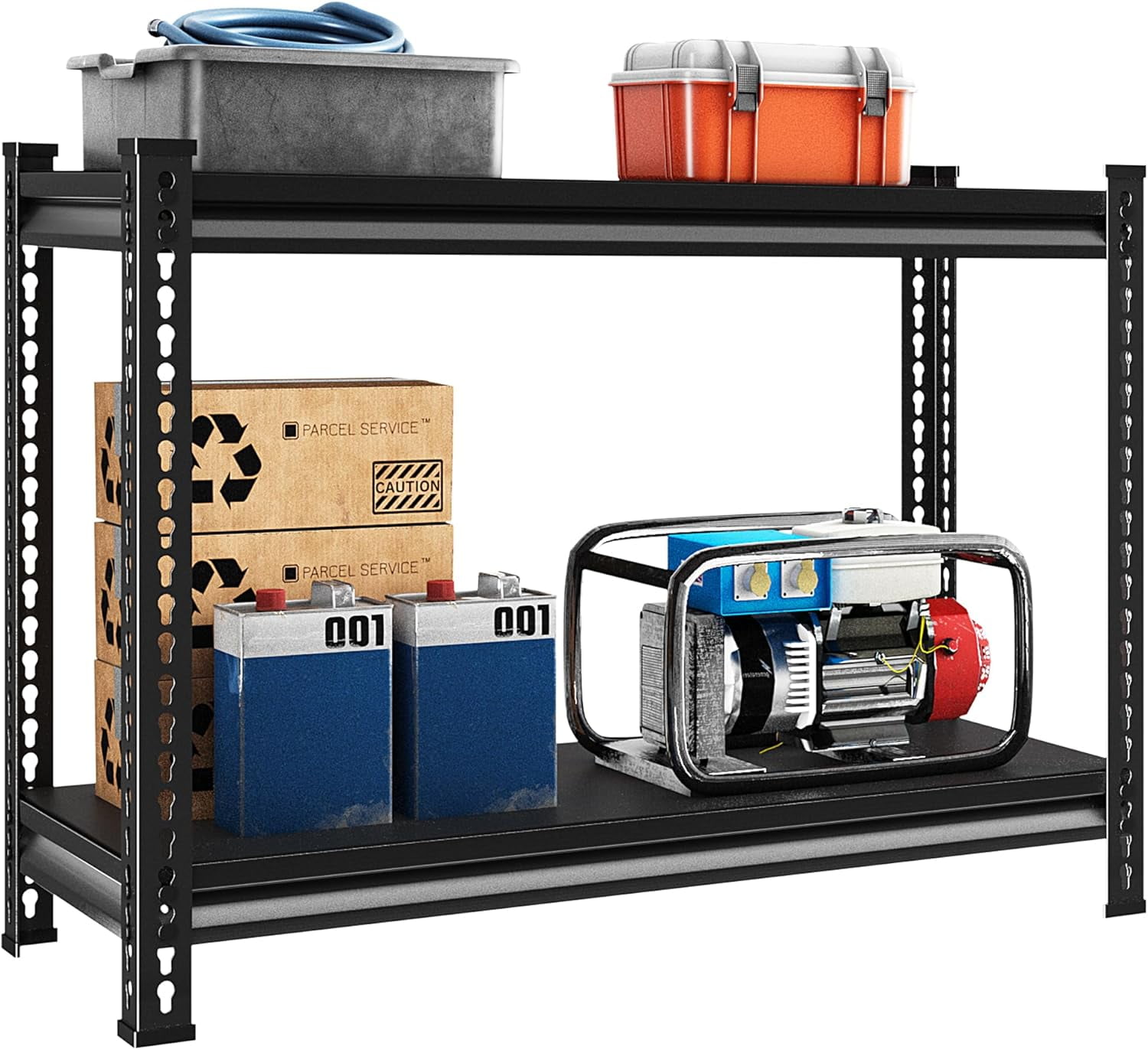 dxynlg 5-Tier Garage Shelving Heavy Duty，78" Metal Shelving Unit for ...