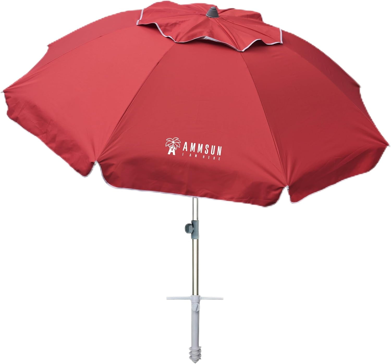 dxynlg 7ft Heavy Duty HIGH Wind Beach Umbrella with sand & Tilt pole ...