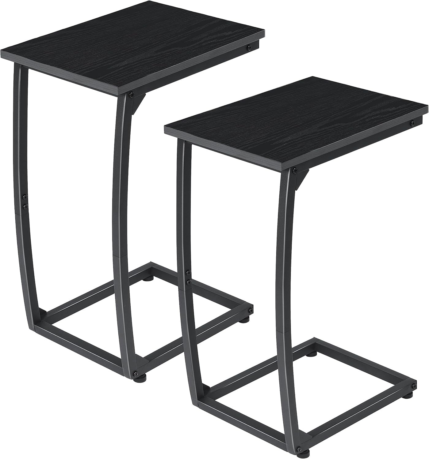 dxynlg C-Shaped End-Table - Side Table for Couch Curved Support Legs TV ...